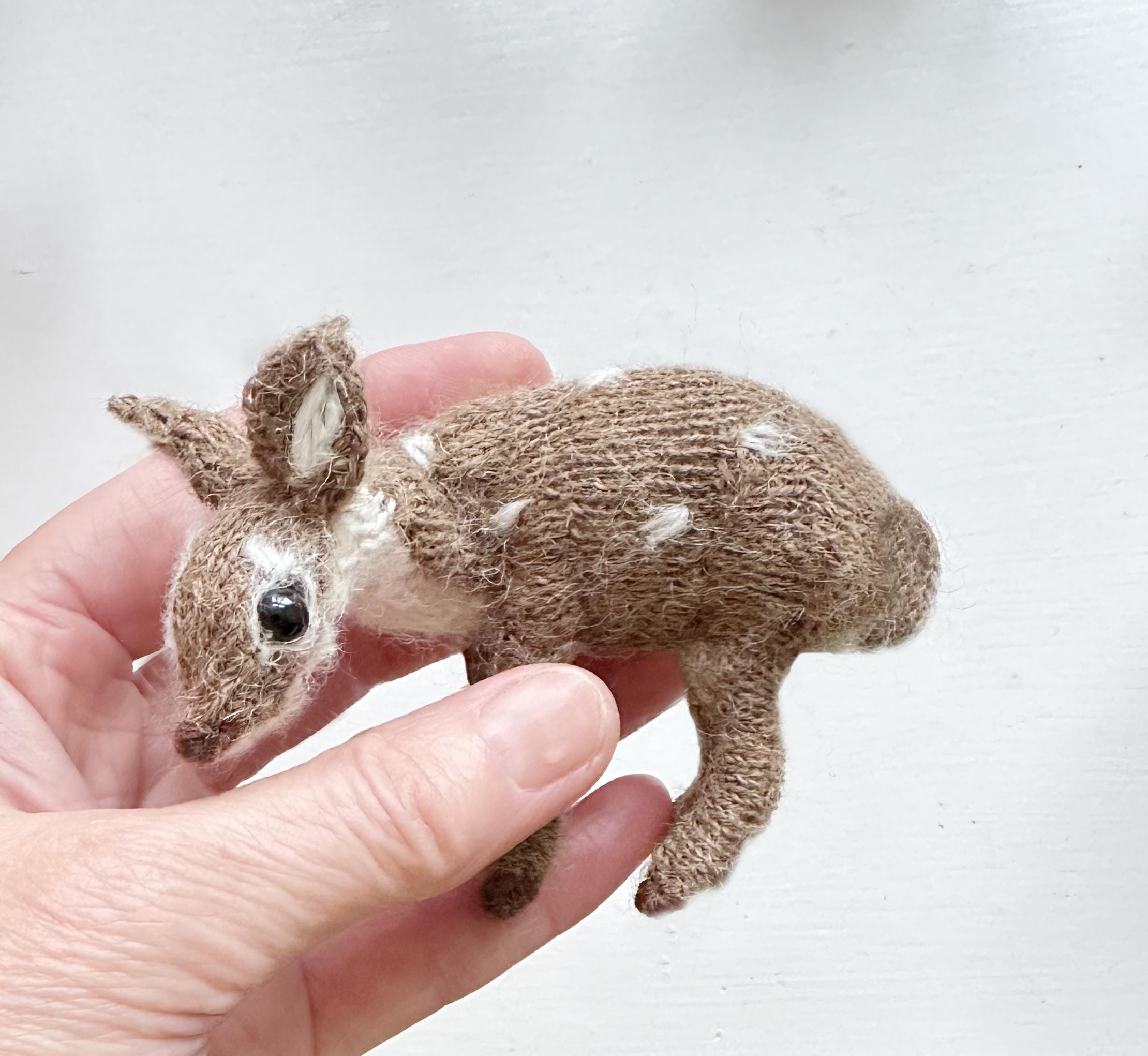 Tiny Fallow Deer - English Knitting Pattern - Etsy