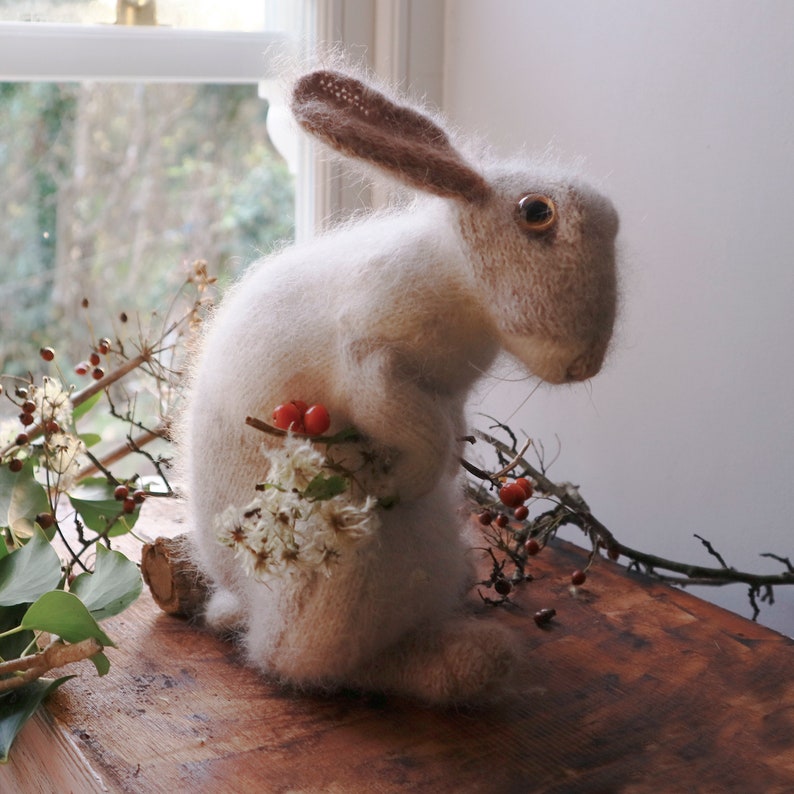 KNITTING PATTERN Snowshoe Hare | Etsy