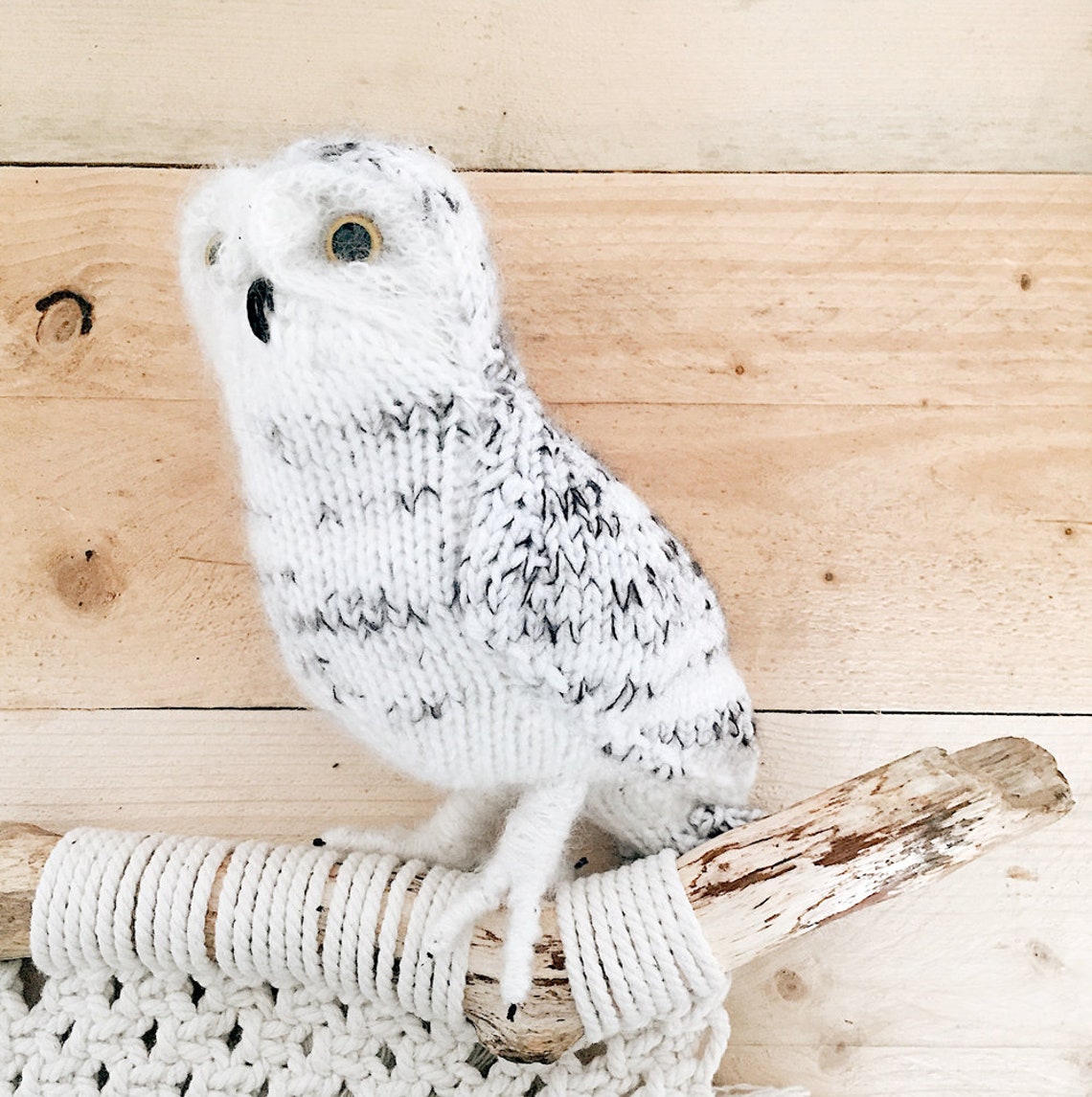 SPECIAL OFFER Knitting Pattern Snowy Owl | Etsy