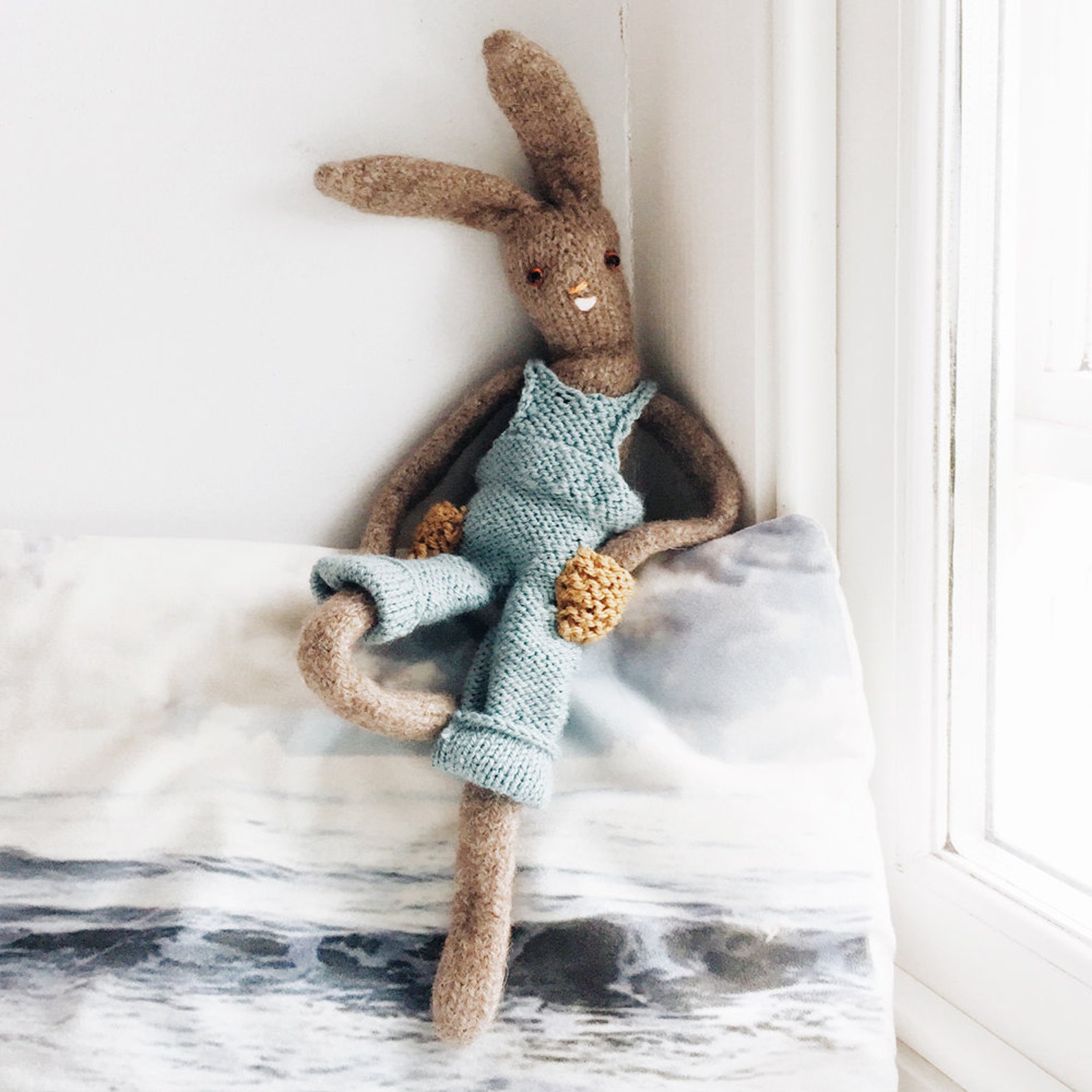 Knitted Hare Pattern Ernest Field - Etsy