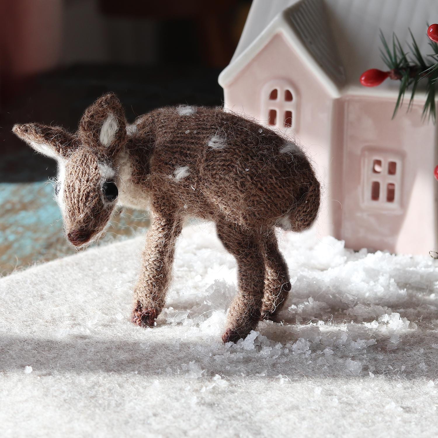 Tiny Fallow Deer - English Knitting Pattern - Etsy
