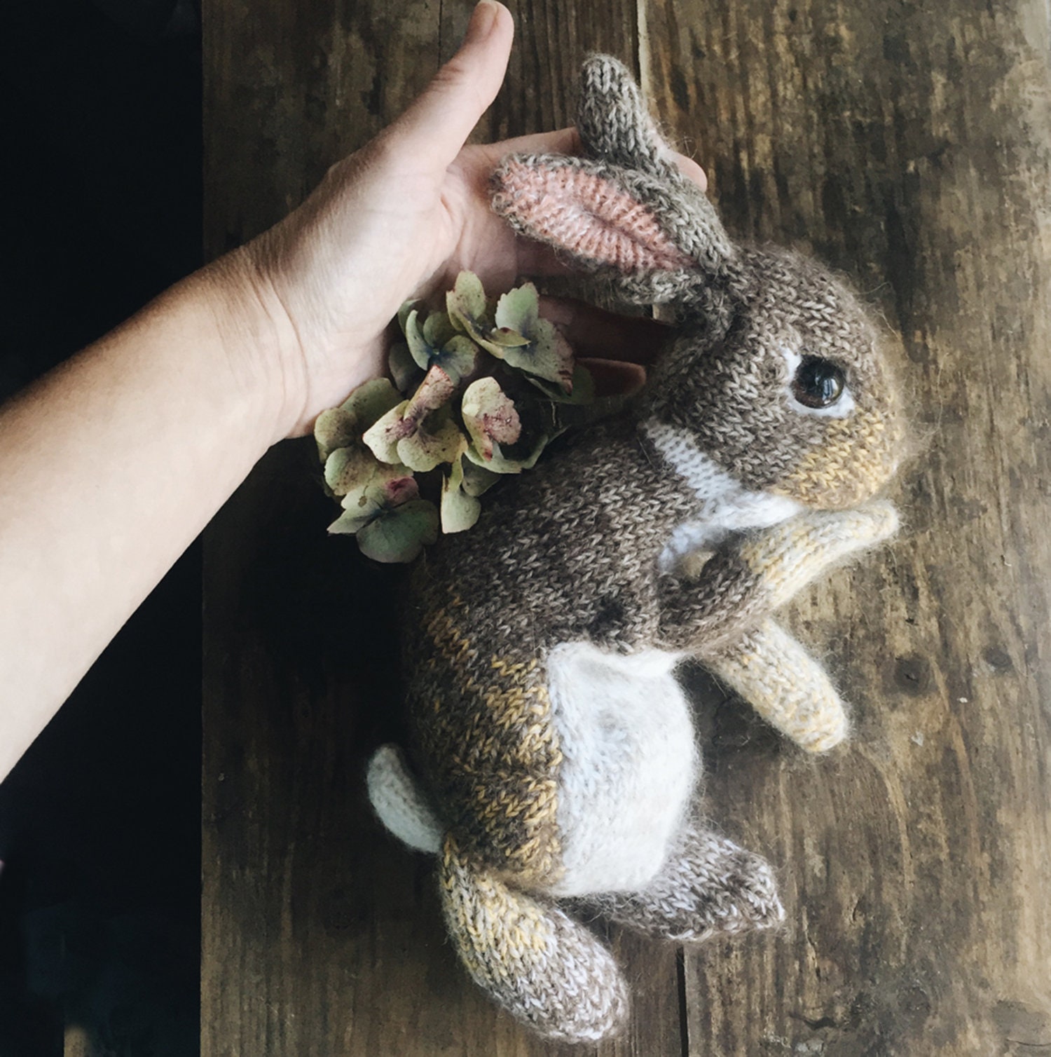 KNITTING PATTERN Black Otter Rex Rabbit - Etsy UK