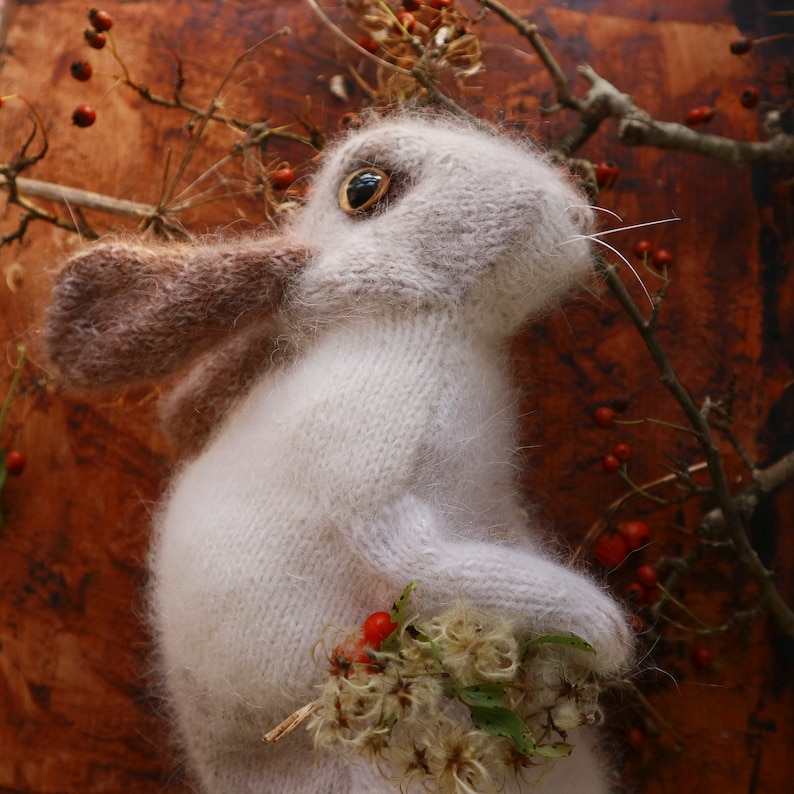 KNITTING PATTERN Snowshoe Hare | Etsy