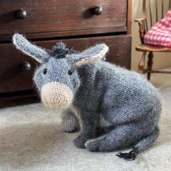 Eeyore English Knitting Pattern - Etsy