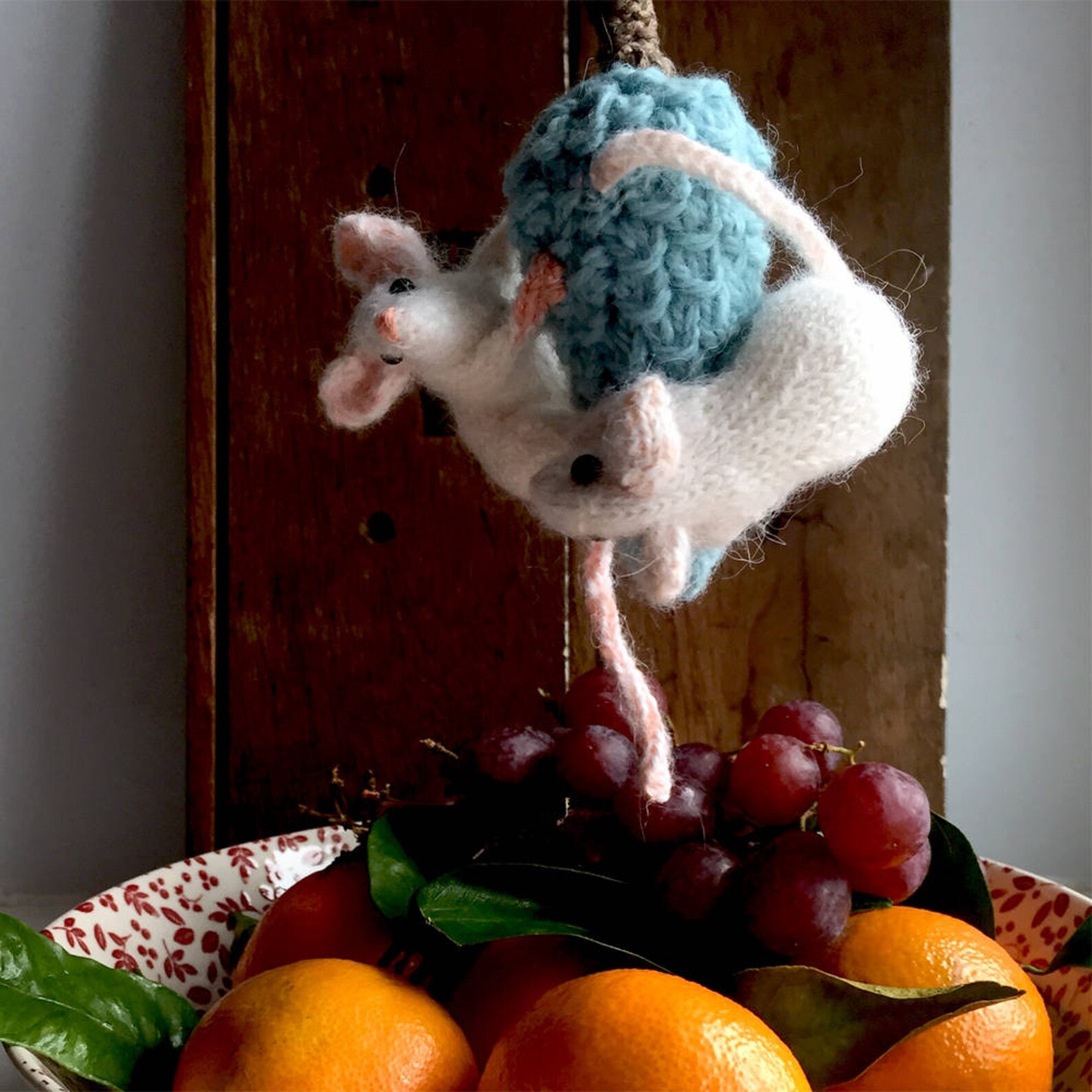 KNITTING PATTERN White Mouse | Etsy