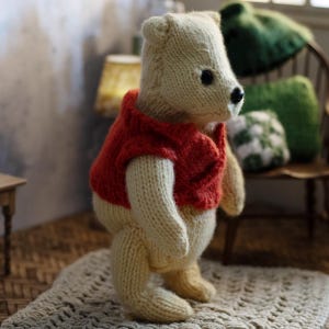 POOH BEAR DOLL - English Knitting Pattern - Etsy