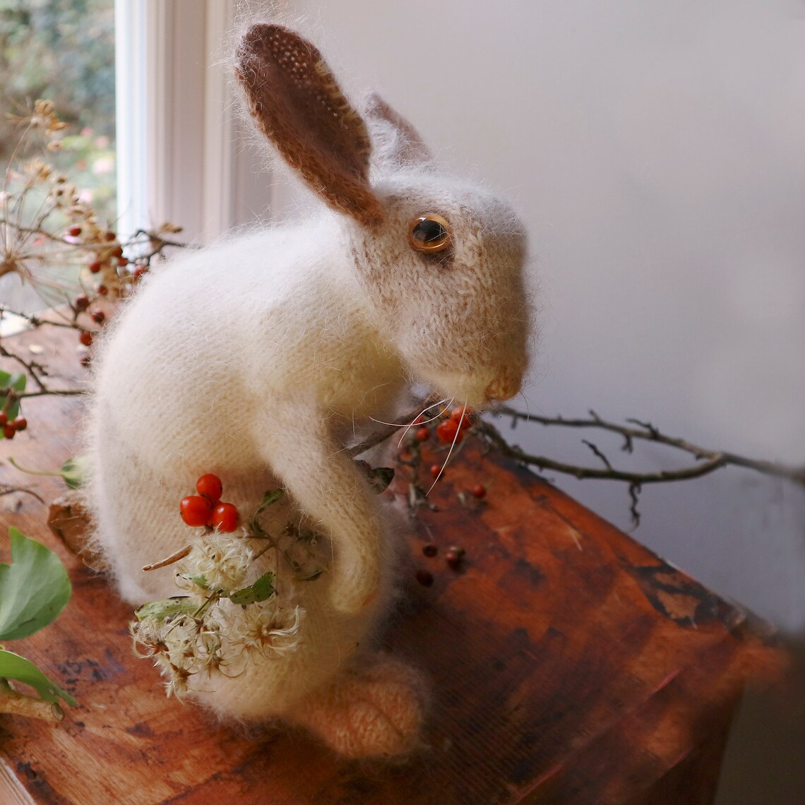 KNITTING PATTERN Snowshoe Hare | Etsy