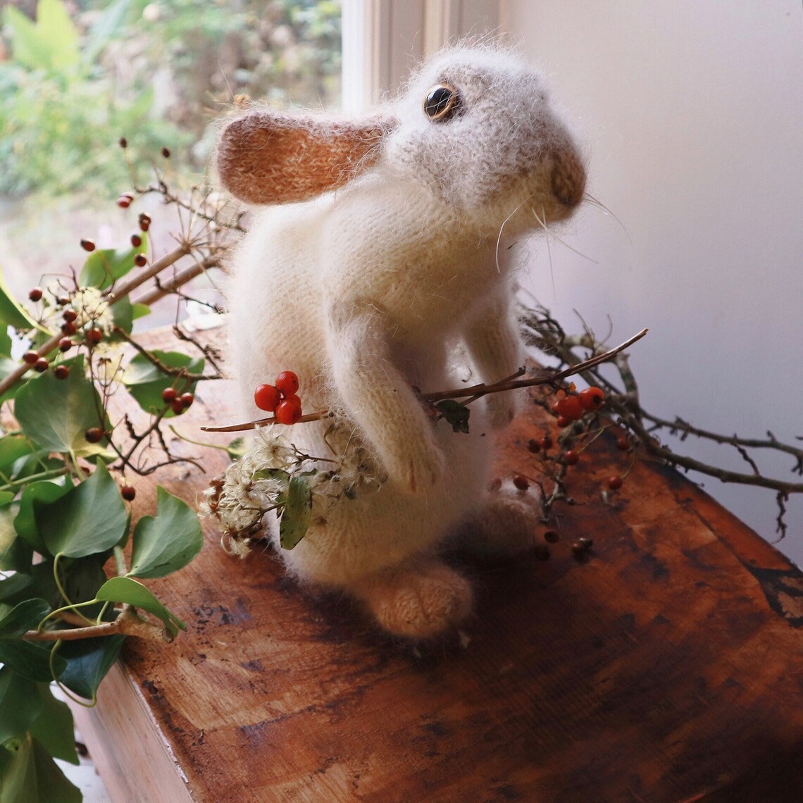 KNITTING PATTERN Snowshoe Hare | Etsy