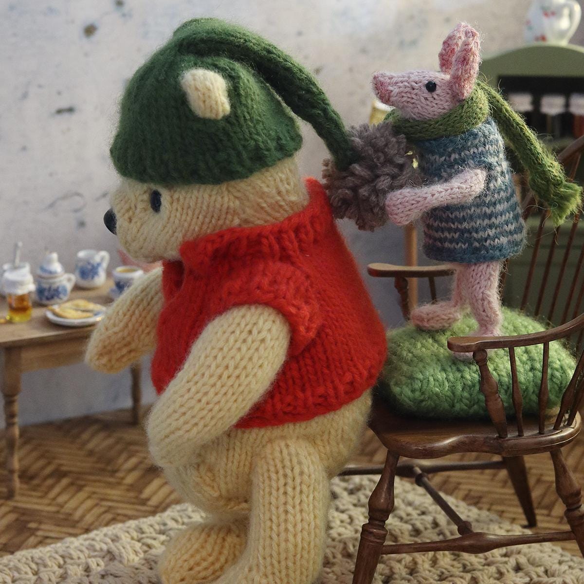 POOH BEAR DOLL - English Knitting Pattern - Etsy UK