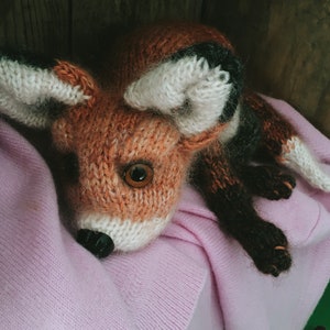 Fox Cub Knitting Pattern - Etsy UK