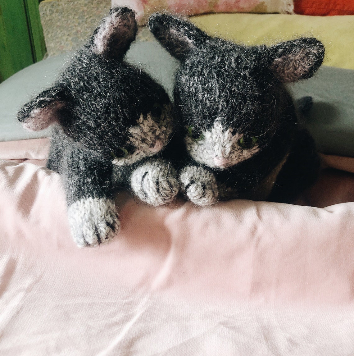 KNITTING PATTERN Pretty Sitting Kitten - Etsy