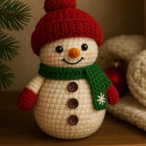 Snowman Crochet Pattern: Amigurumi PDF Tutorial (digital Download) - Etsy