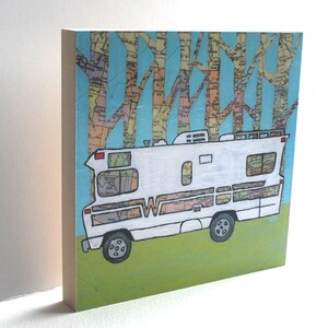 Winnebago // Print on Paper or Wood / Winnie Camper, RV, Road Trip ...