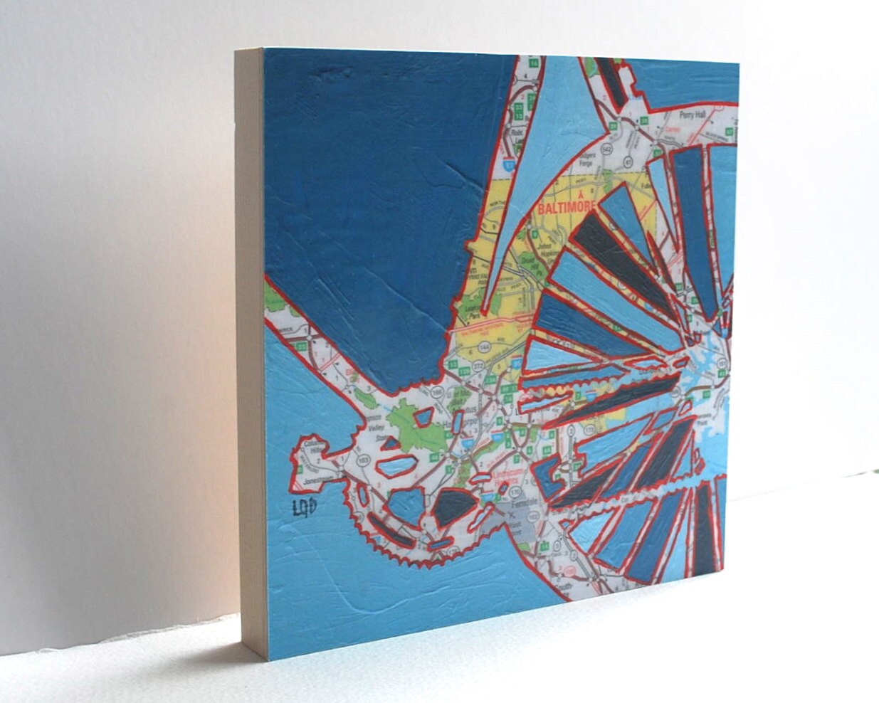 Baltimore - Bike Print on Paper or Mounted on Wood - Baltimore Maryland ...