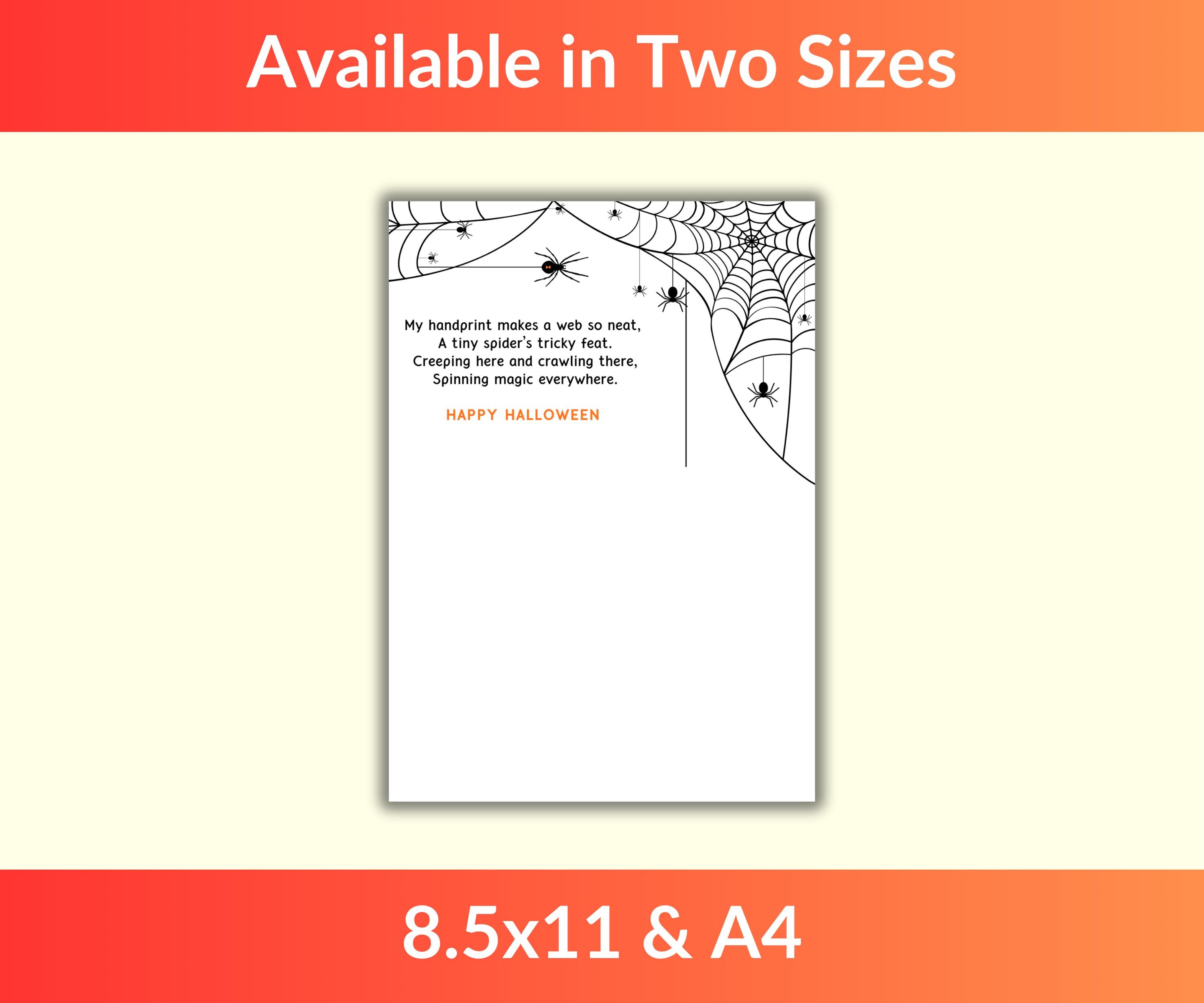 Spider Handprint Craft for Halloween – Halloween Handprint Art ...