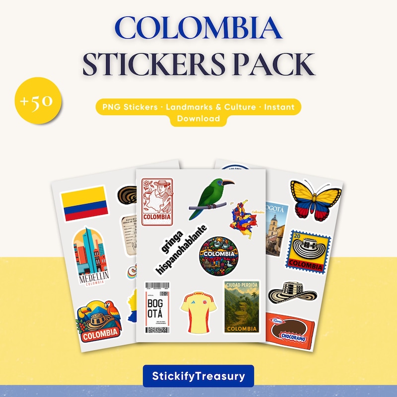 Sticker Colombia Png - Etsy