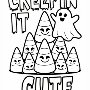 Halloween Coloring Pages Bundle: 23 Spooky-cute Designs (digital ...