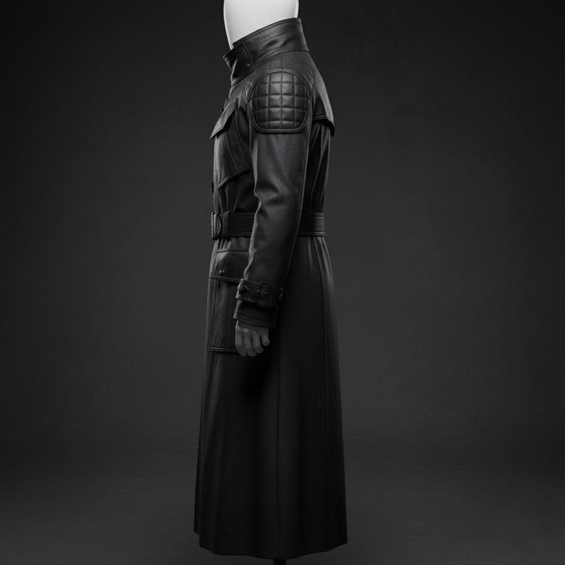 Men's Tactical Trench Coat: Futuristic Military Steampunk Overcoat - Etsy