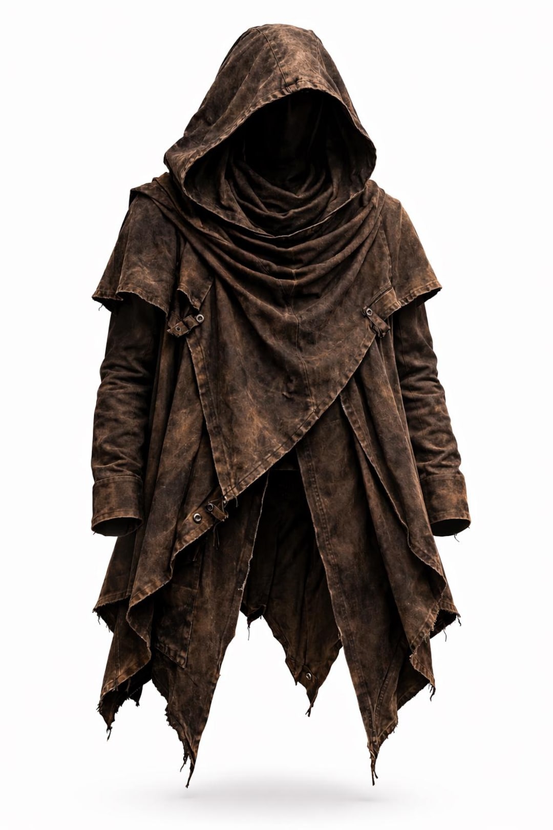 Post Apocalyptic Hooded Coat – Assassin Medieval Cloak Jacket ...
