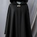 Classic Wool Hooded Cloak With Filigree Clasp - Etsy