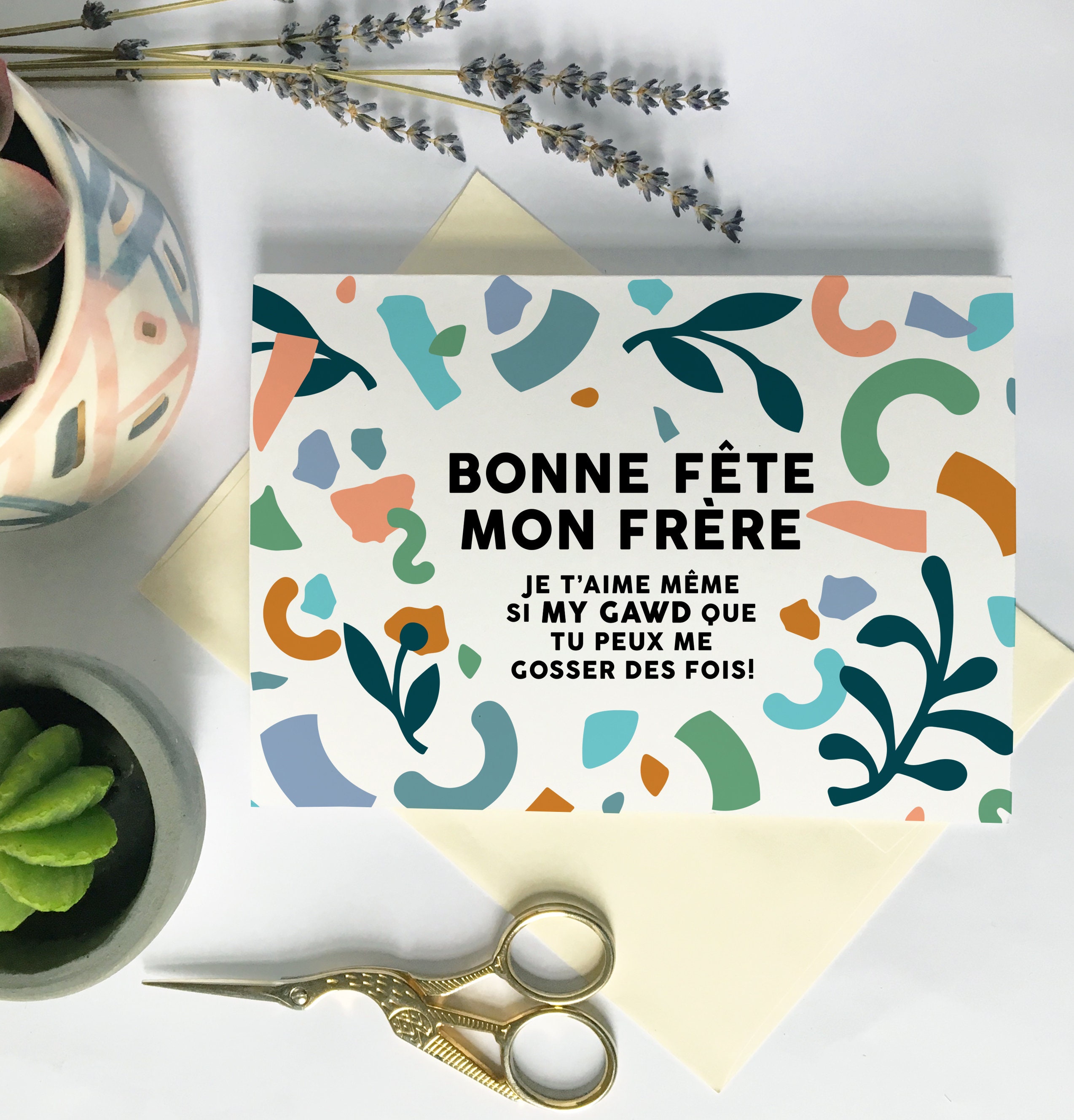 Carte de souhaits Bonne fête mon frère - Etsy Canada