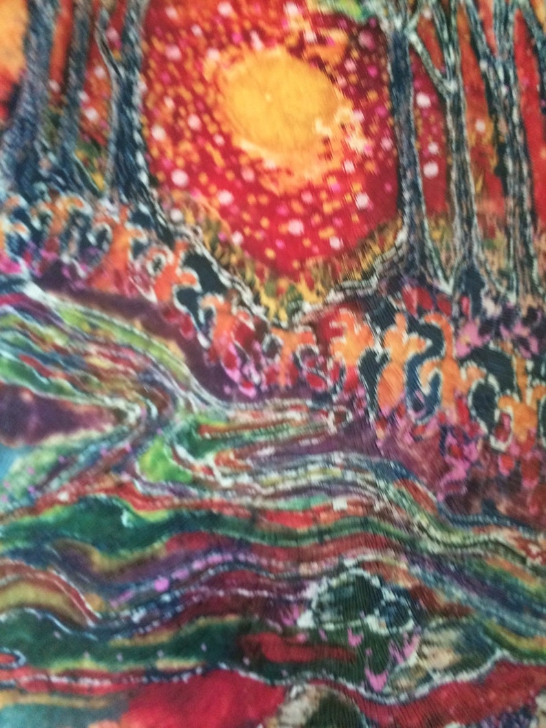 Cutting Board Spring Awakens Detail From Original Batik by - Etsy
