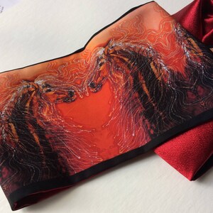 Horse Silky Faille Sash - Autumn Sundance - Women's Fashion - From ...