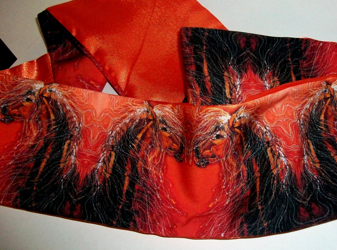 Horse Silky Faille Scarf Autumn Sundance Women's - Etsy