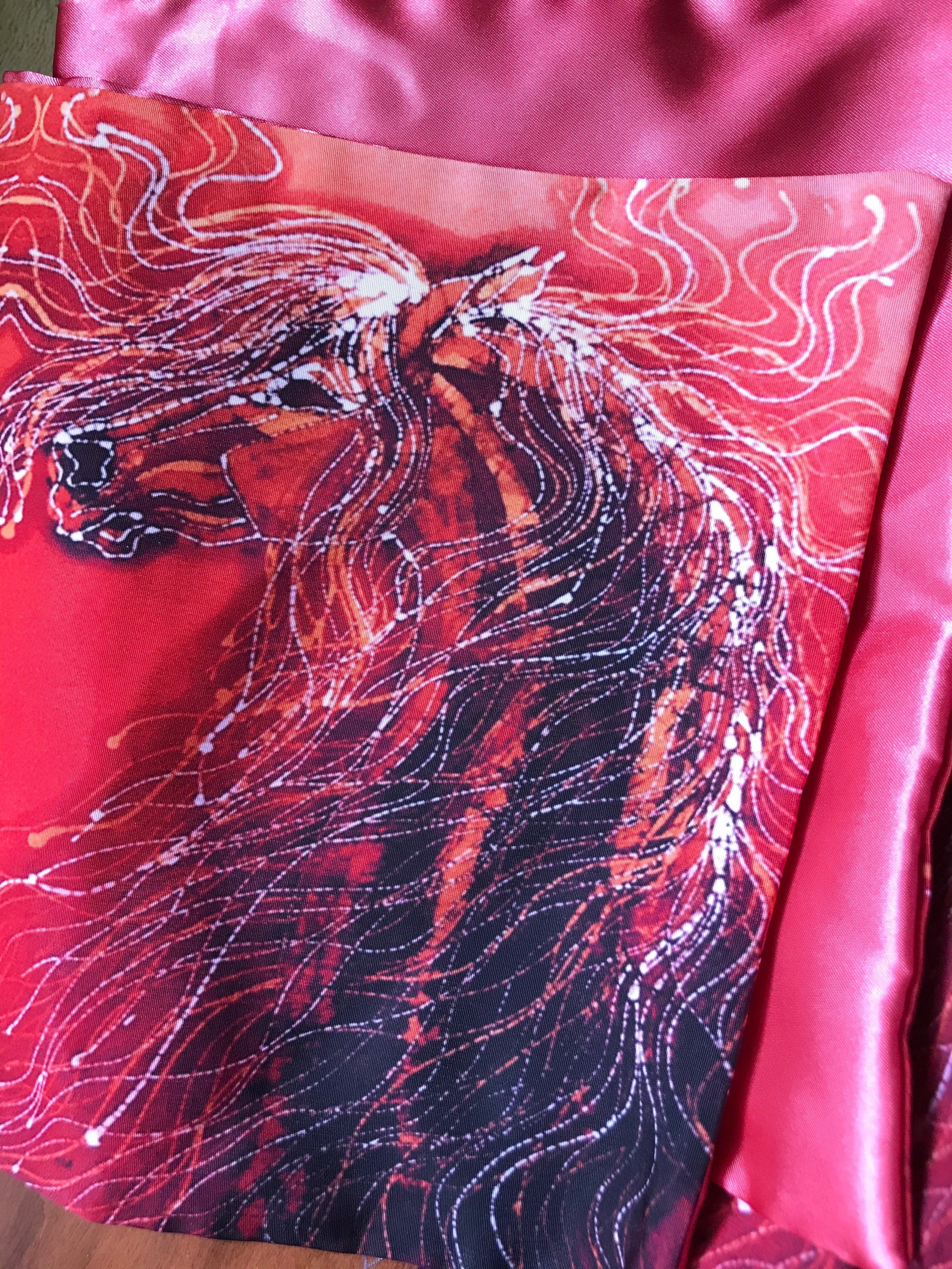 Horse Silky Faille Scarf Autumn Sundance Women's | Etsy