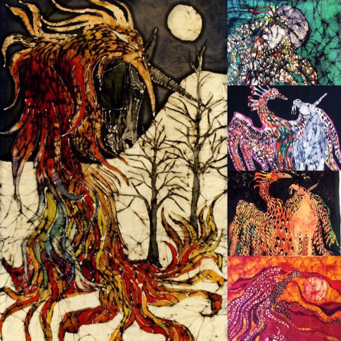 Phoenix Batik Prints Print From Original Batik - Etsy