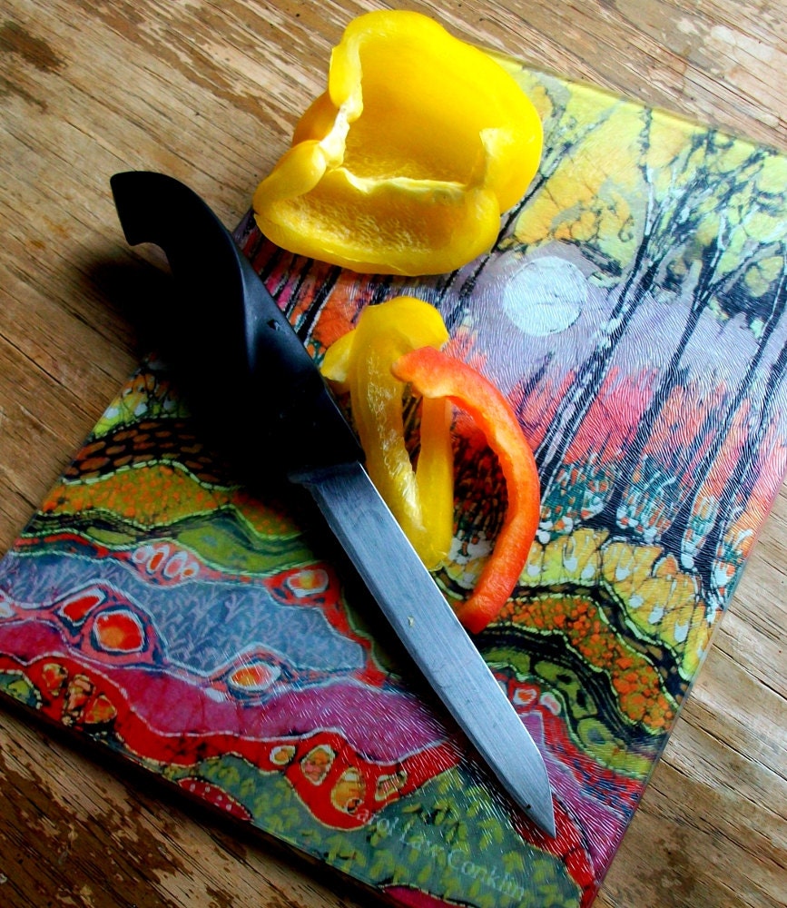 Moonlight Cutting Board Moonlight Over Spring Detail From | Etsy