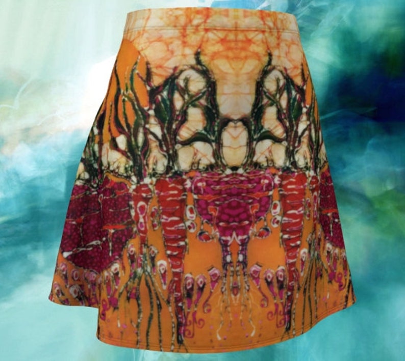 Filled With Sunlight Flare Skirt - Filled With Sunlight Batik - Etsy