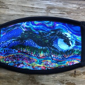 Batik Face Masks- Landscape Horses Sheep Batik - Washable - Triple ...