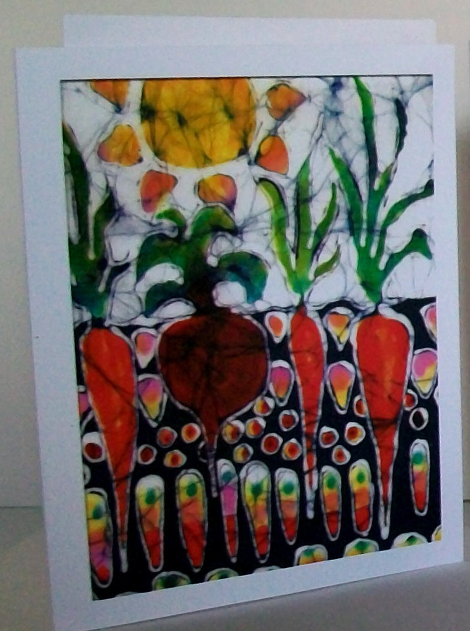 Farm and Garden Cards - Sheep, Cows, Vegetables, Sun, Rain - 4 Blank ...