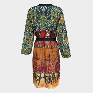 Sun and Rain Peignoir Robe - Nature Garden Batik - Etsy