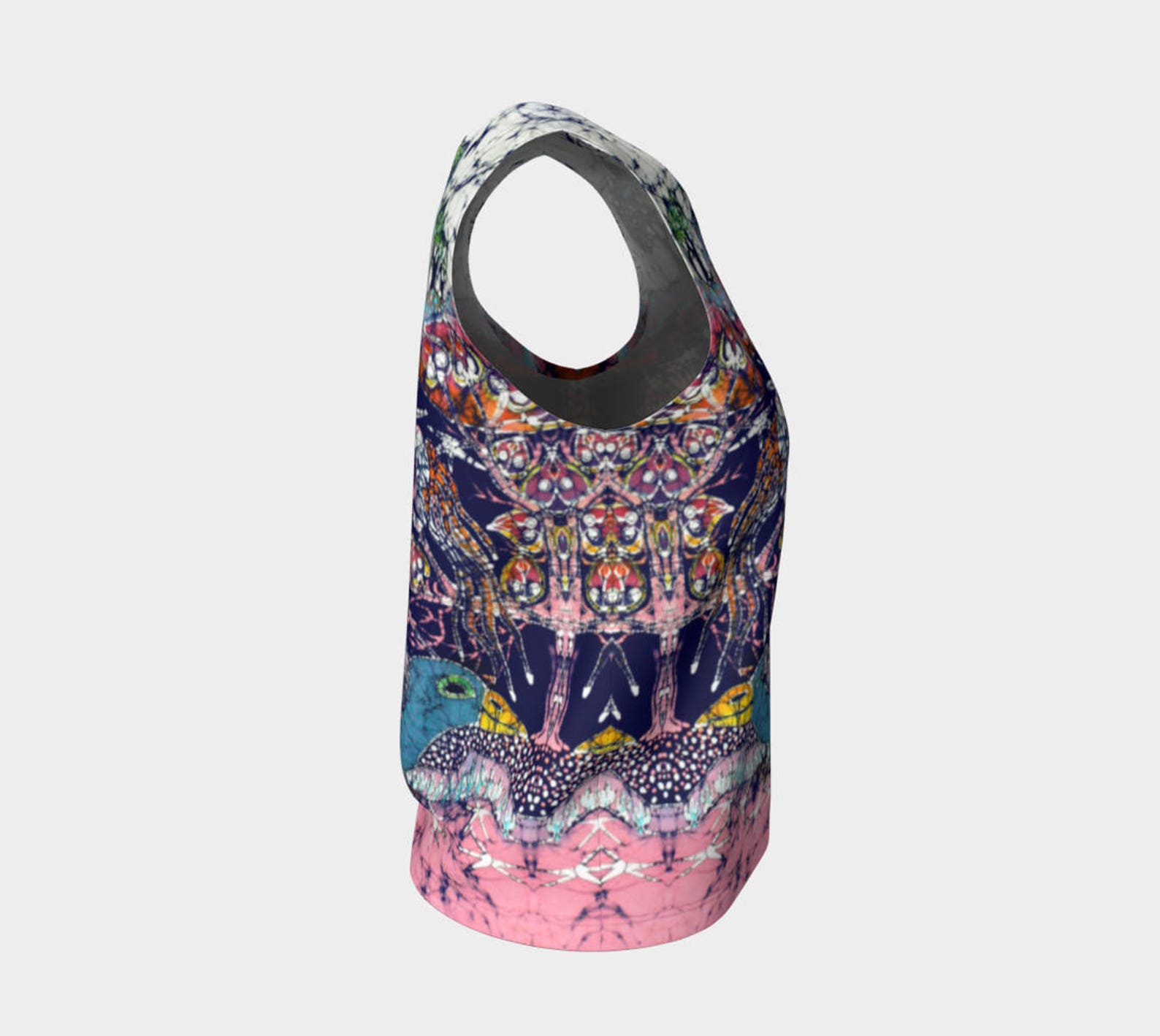 Batik Fantasy Tank Top Magical Birds Batik | Etsy