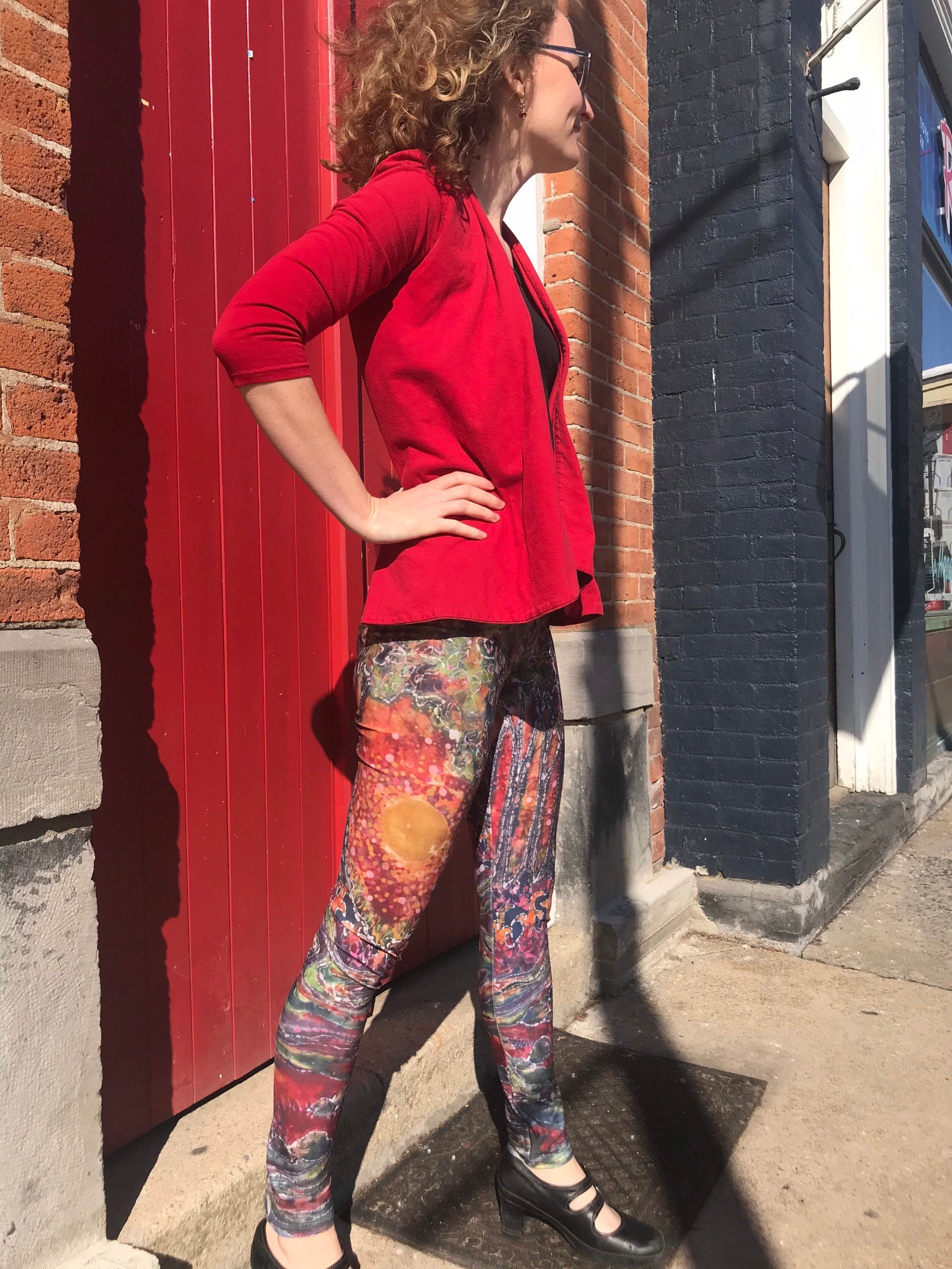 Enchanted Batik Yoga Leggings & Capris Awaken Batik | Etsy