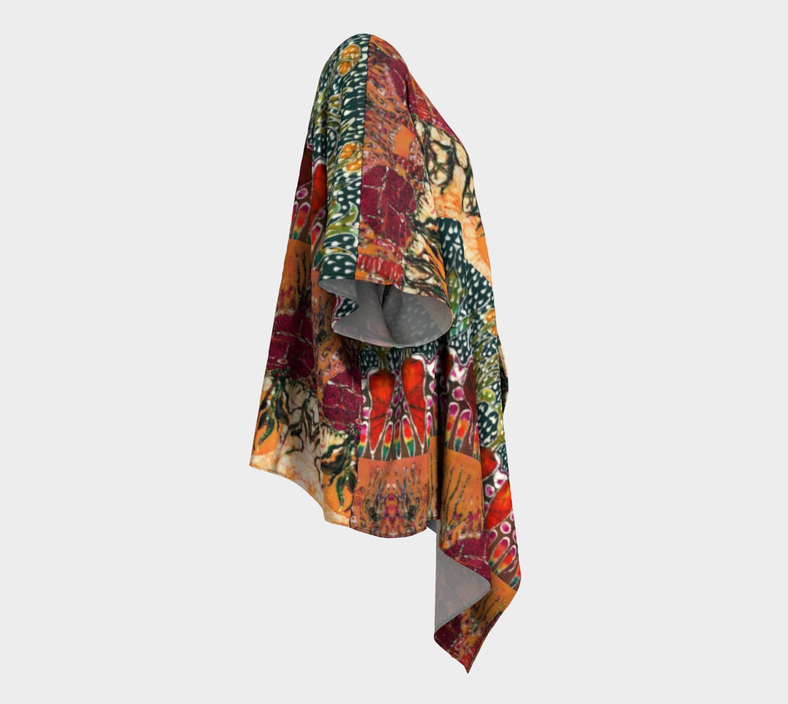 Sun and Rain Garden Kimono Robe - Nature Batik - Etsy