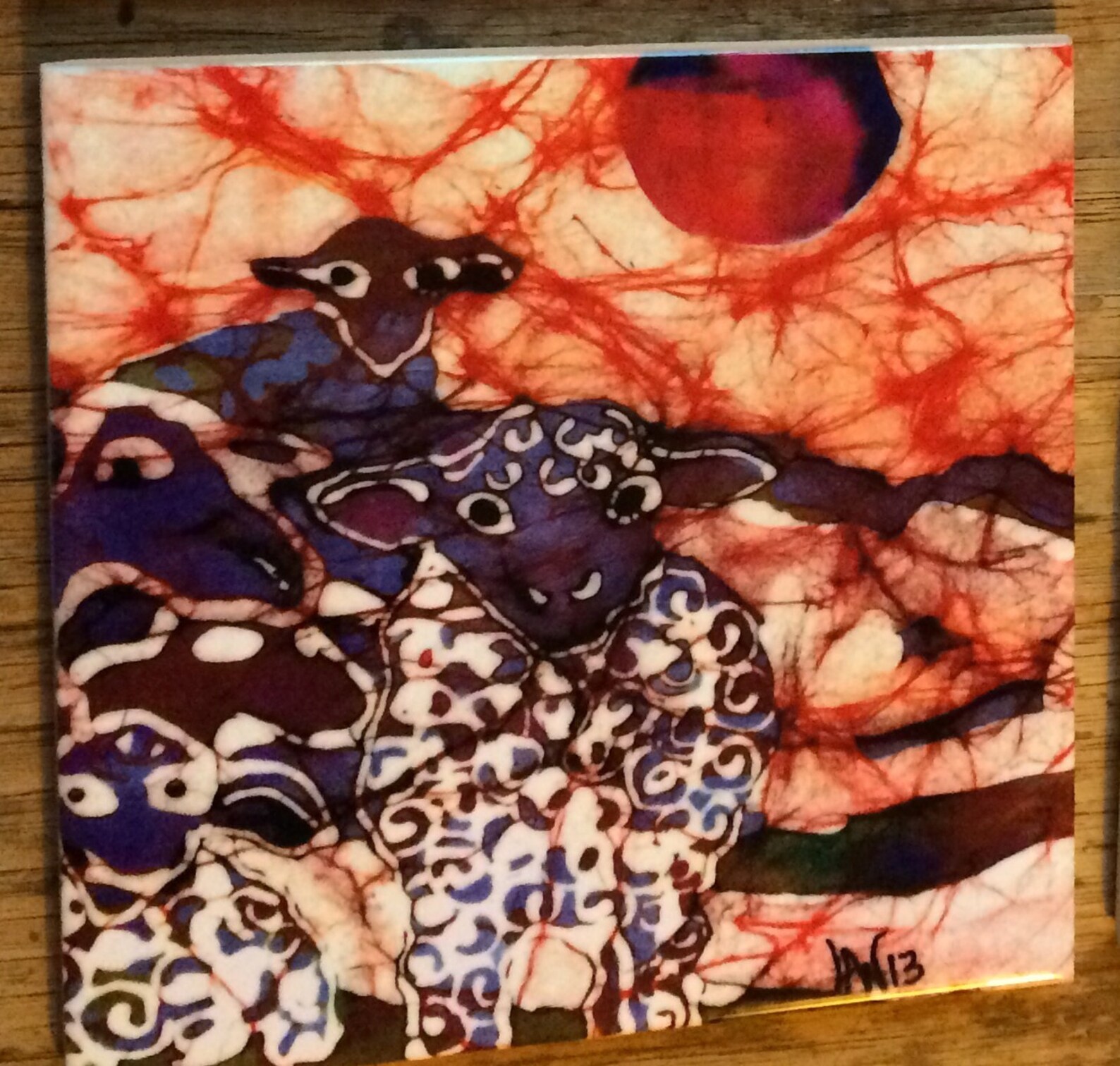 Sheep Trivets Three Sheep in Autumn Pasture Sheep at - Etsy