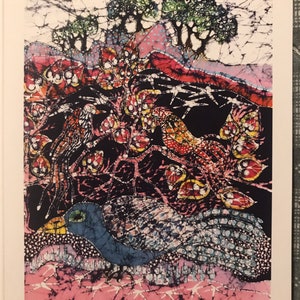 Fantasy Batik Cards - Landscape Batik Cards Set - Enchanted Landscapes ...