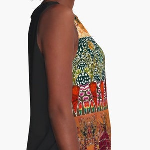 Sun and Rain Leggings Tank Top - Garden Batik • Contrast Tank Top ...