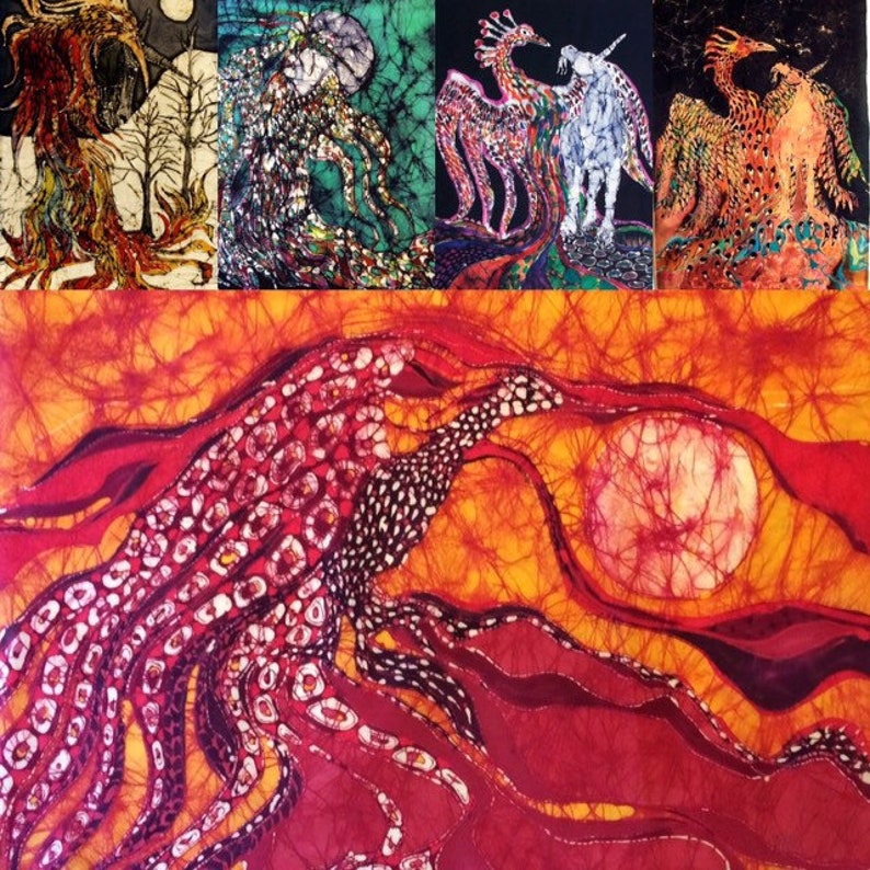 Phoenix Batik Prints Print From Original Batik - Etsy