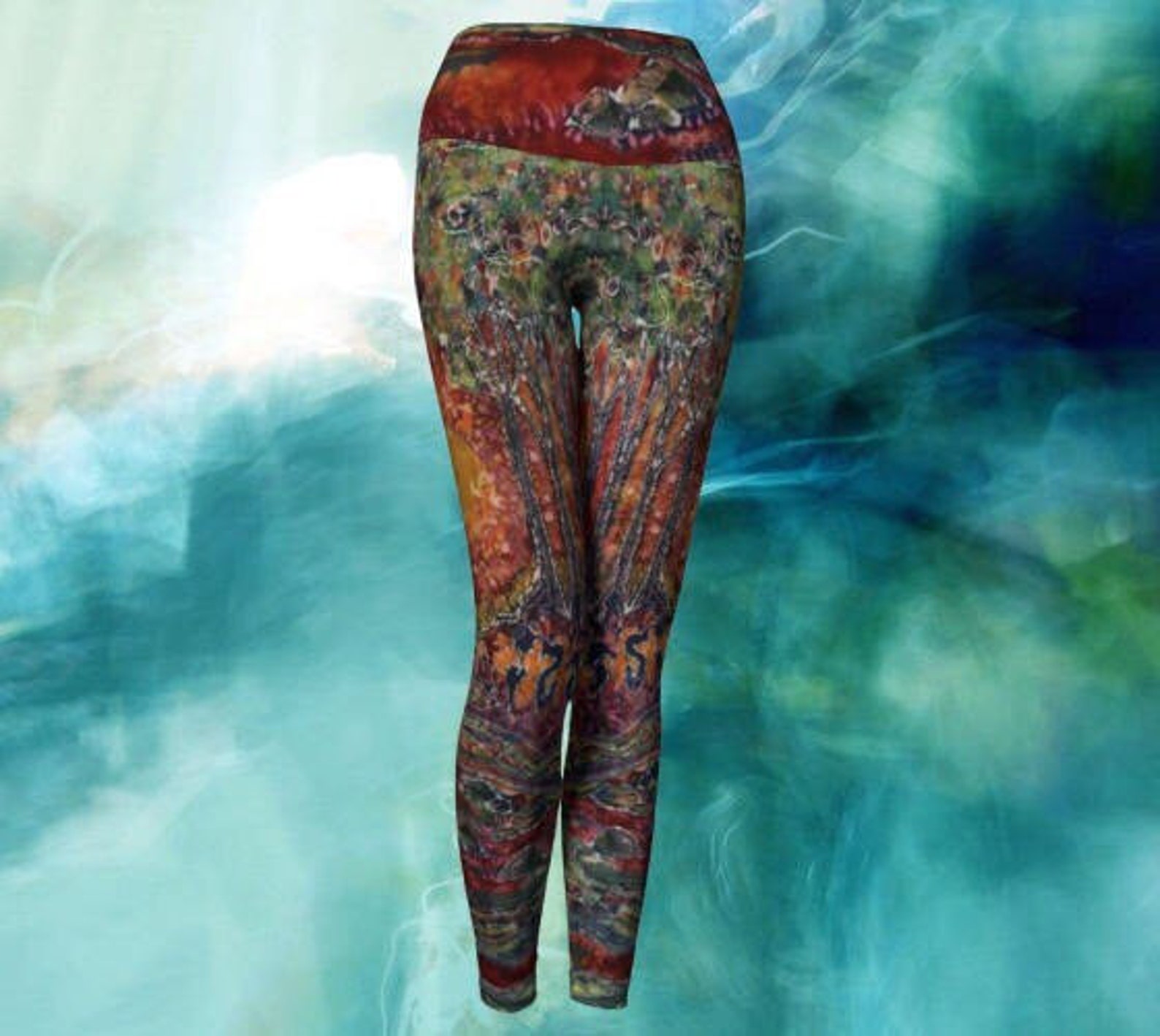 Enchanted Batik Yoga Leggings & Capris Awaken Batik | Etsy