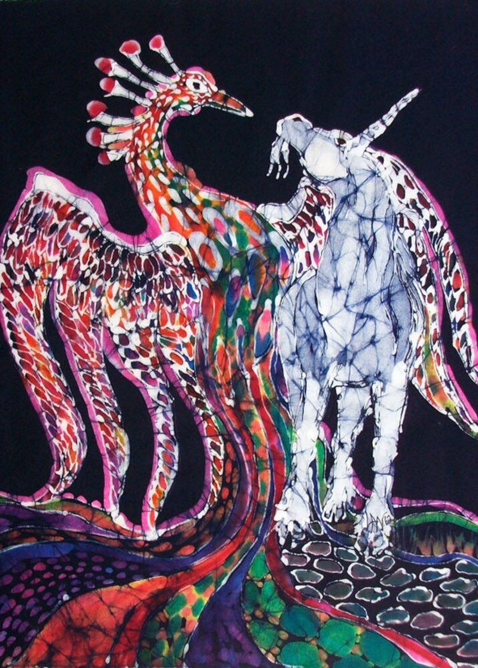 Phoenix Batik Prints Print From Original Batik - Etsy