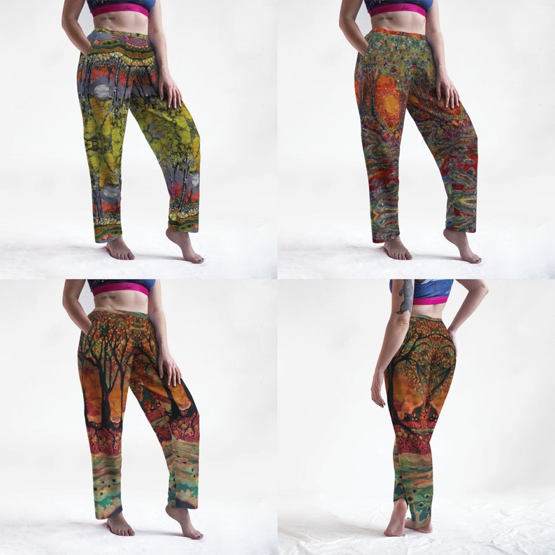 Fantasy Lounge Pants - Batik Design - Art Clothing - Etsy