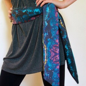 Batik Long Cotton Sash Horses Run Below Hills - Etsy