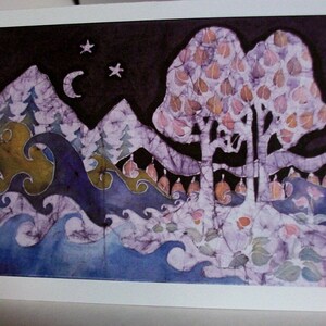 Fantasy Batik Cards - Landscape Batik Cards Set - Enchanted Landscapes ...