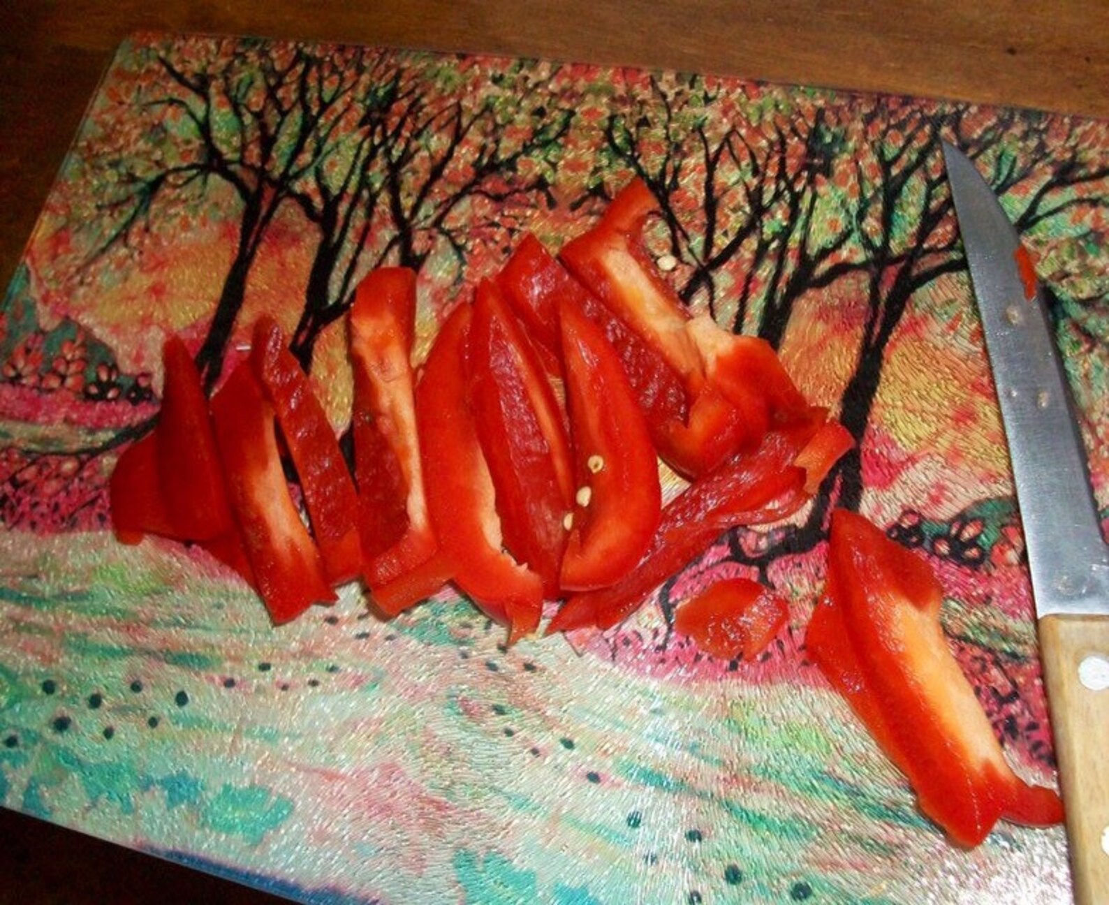 Cutting Board River Sunrise Detail From Original Batik by - Etsy