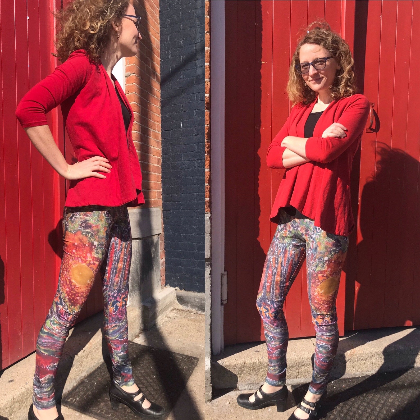 Enchanted Batik Yoga Leggings & Capris - Awaken Batik - Etsy
