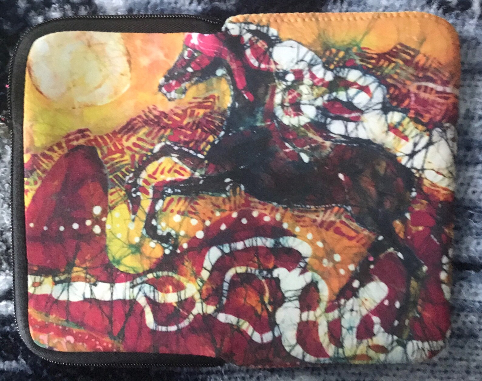 Horses Tablet Sleeves Batik Horses Tablet Sleeves From My | Etsy